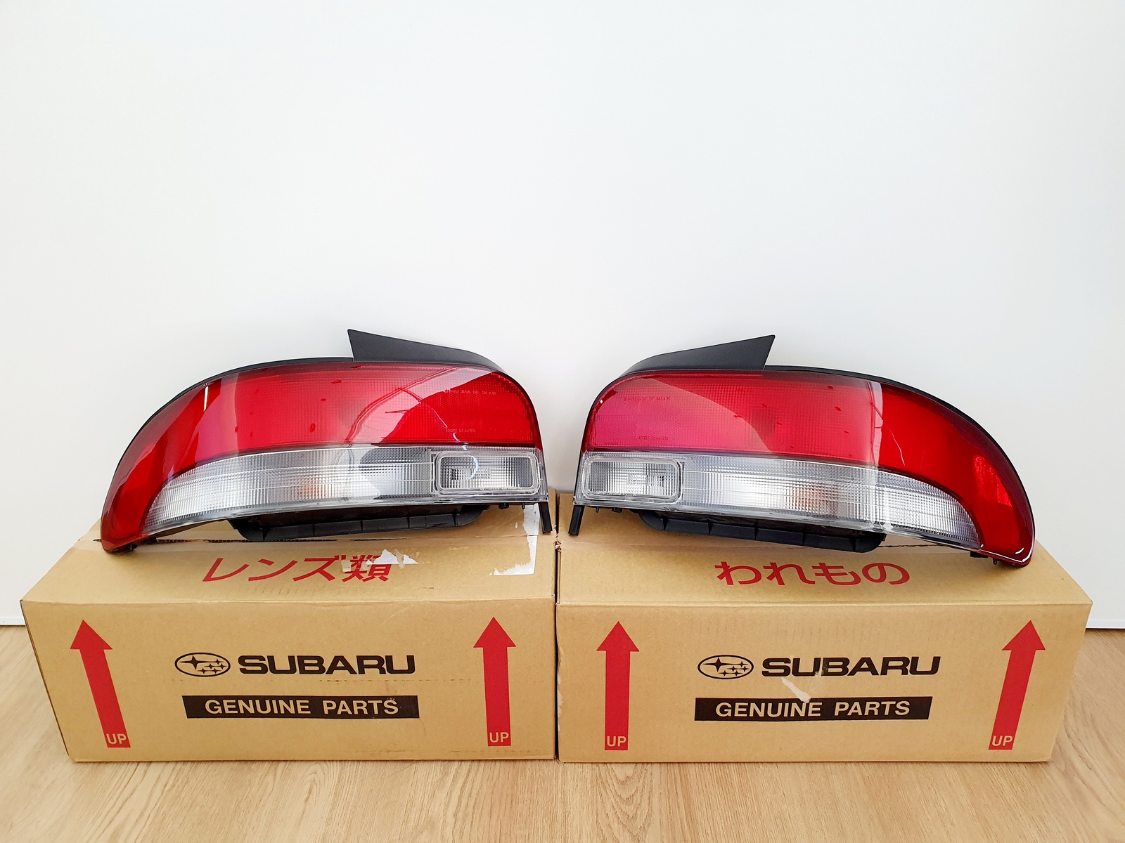 Rear Tail Lights PAIR - Red & Clear (STI MY99-00 SEDAN)
