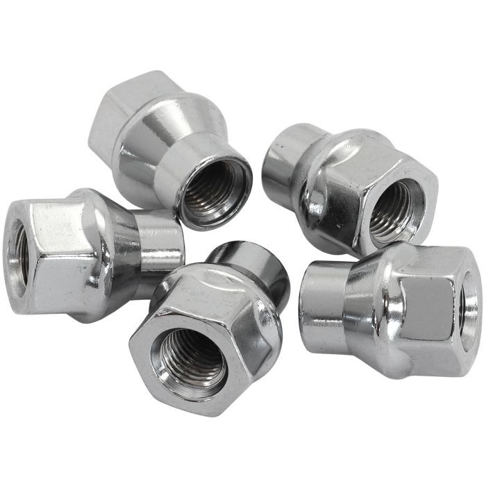 Conical ET Style Open Chrome Wheel Nuts - M12 x 1.50mm